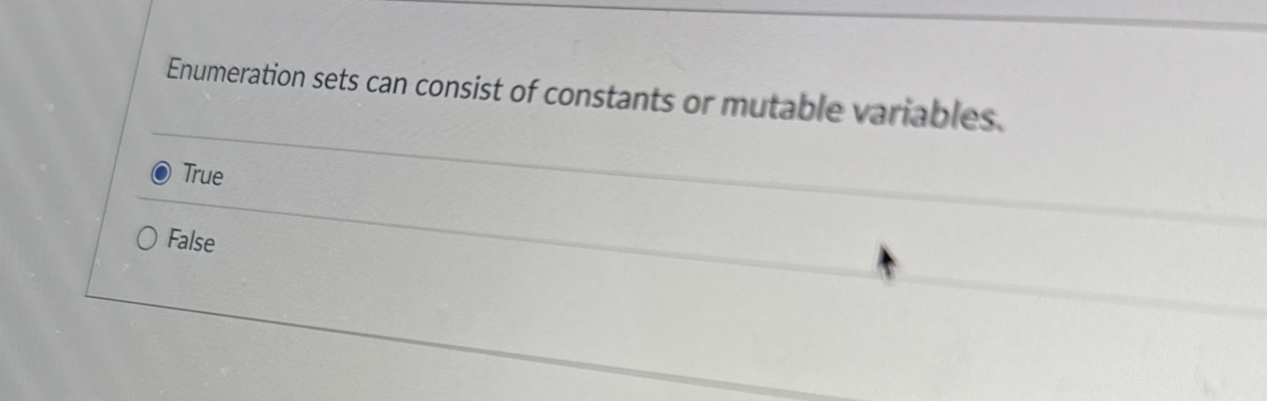Solved Enumeration Sets Can Consist Of Constants Or Mutable