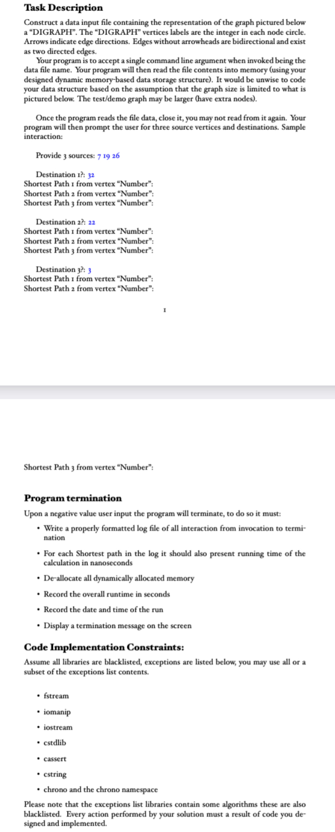 Solved Task DescriptionConstruct a data input file | Chegg.com