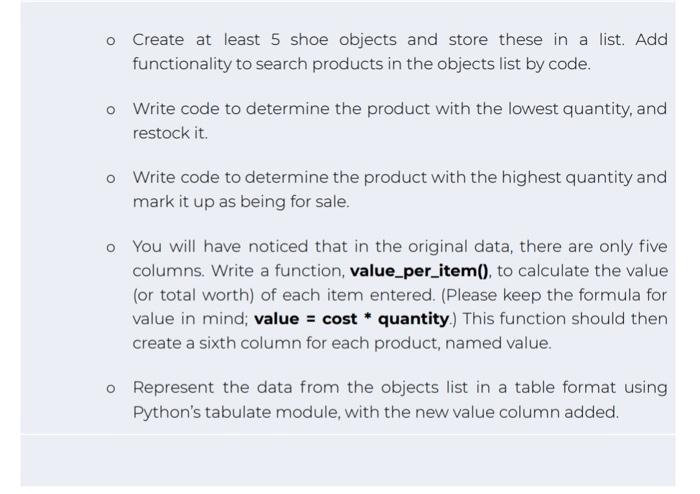 Solved llow these steps: - Code a Python program that will | Chegg.com