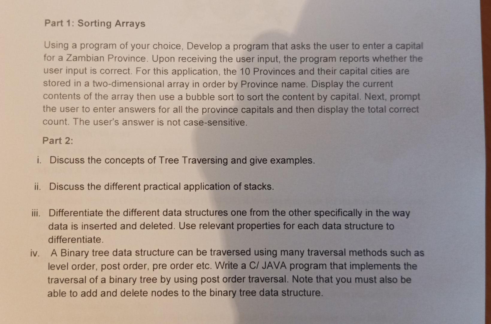 Solved Using a program of your choice, Develop a program | Chegg.com