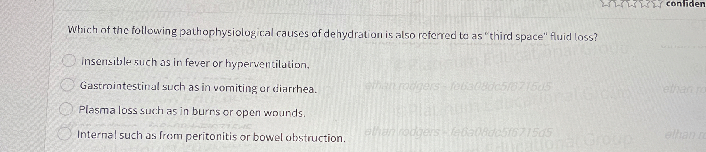 Solved Which of the following pathophysiological causes of | Chegg.com
