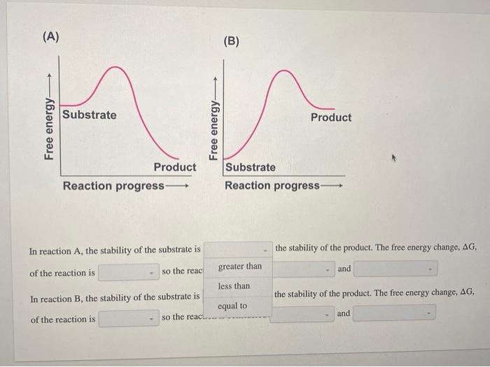 Solved (A) (B) Substrate A Product Product Substrate | Chegg.com