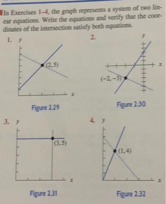 Solved In Exercises 1-4, the graph represents a system of | Chegg.com