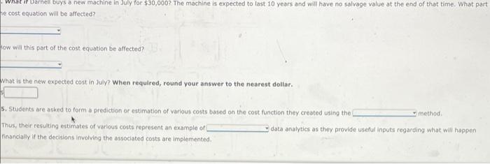 Solved Account Analysis to determine Cost Behavior 3. Q. | Chegg.com