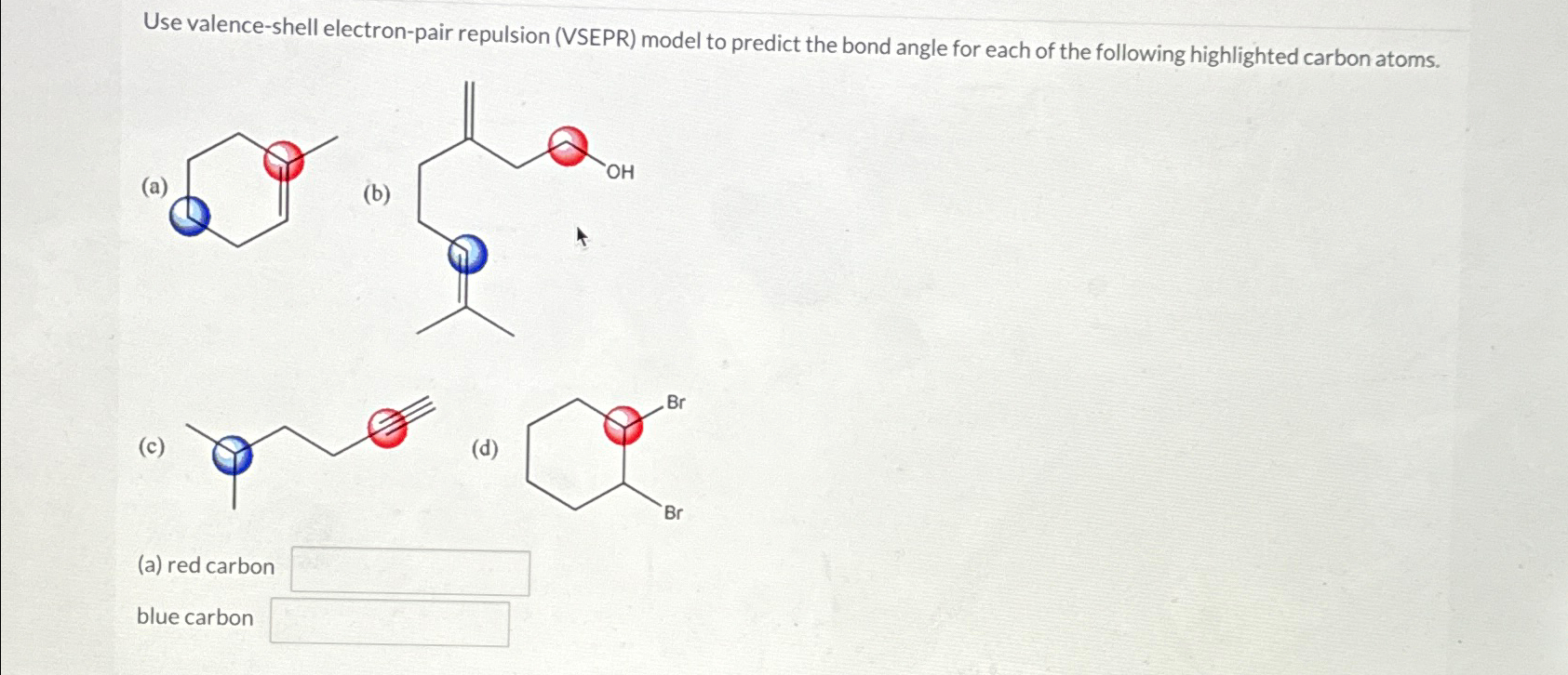 Solved Use valence-shell electron-pair repulsion (VSEPR) | Chegg.com