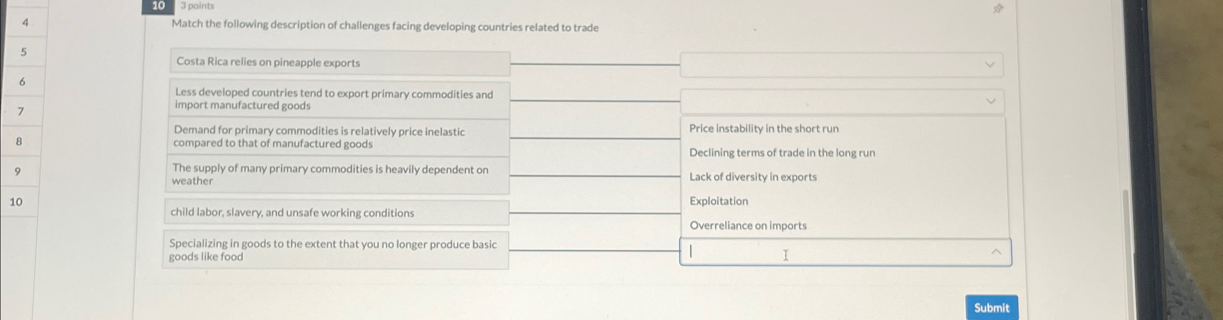 Solved 103 ﻿pointsMatch the following description of | Chegg.com