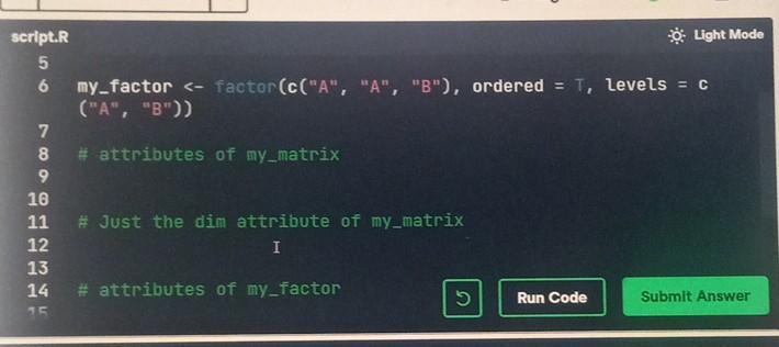 Solved Instructions 100 XP • The matrix my_matrix and the | Chegg.com