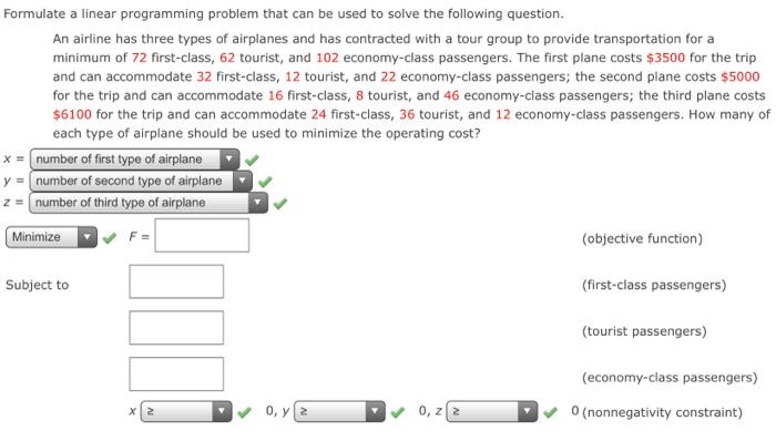 Solved Formulate a linear programming problem that can be | Chegg.com