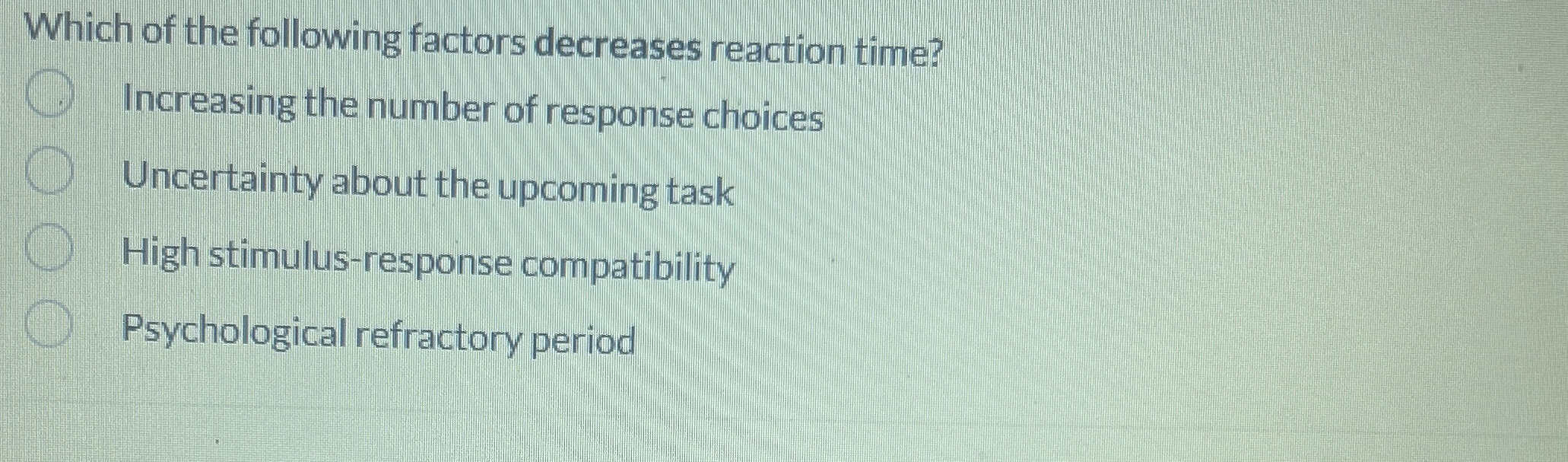 Solved Which of the following factors decreases reaction | Chegg.com
