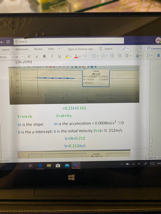 Solved Constant Velocity and Constant Acceleration (Motion | Chegg.com