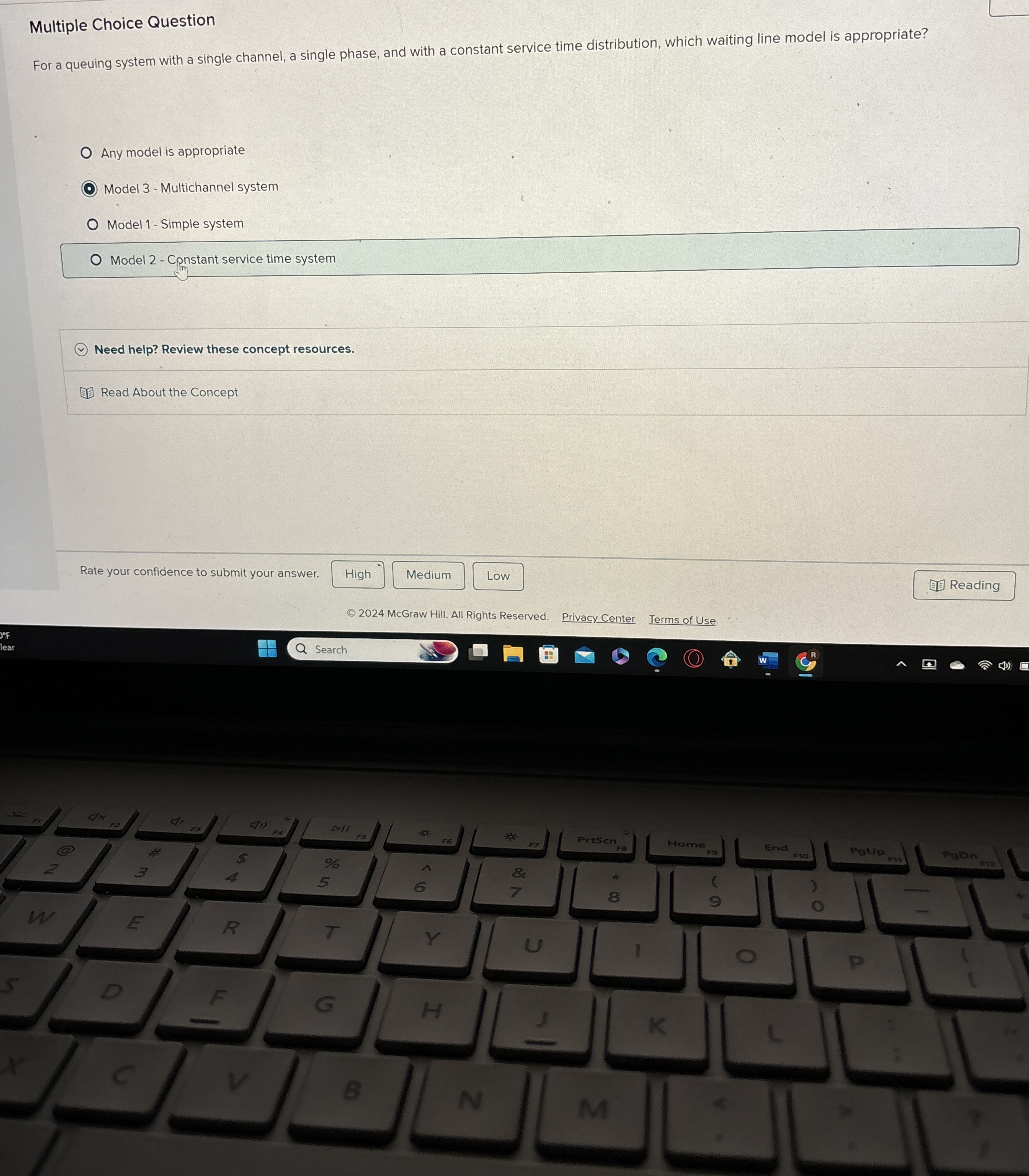Solved Multiple Choice QuestionFor a queuing system with a | Chegg.com