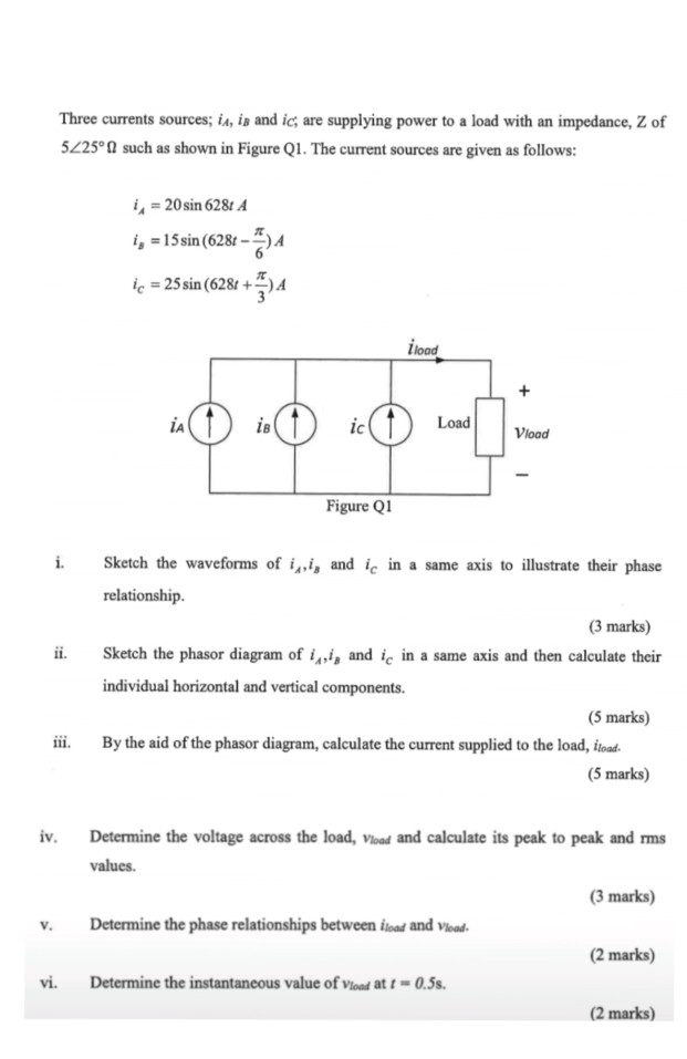 Solved Three currents sources; is, is and ic, are supplying | Chegg.com