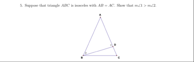 Solved Suppose that triangle ABC is isosceles with AB=AC. | Chegg.com