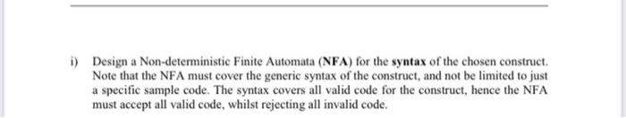 Solved I Design A Non Deterministic Finite Automata Nfa 