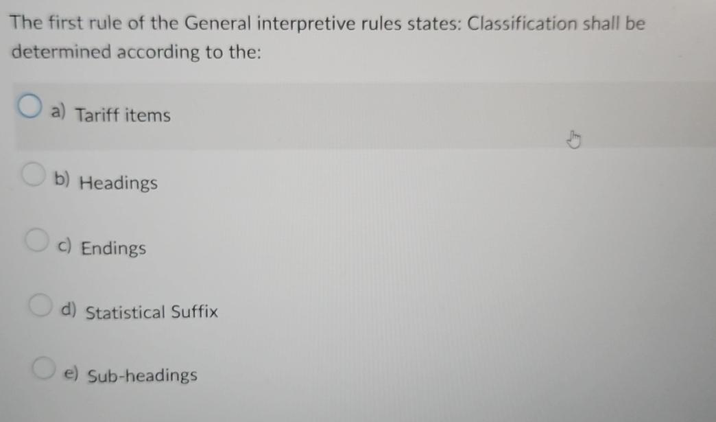 Solved The first rule of the General interpretive rules | Chegg.com
