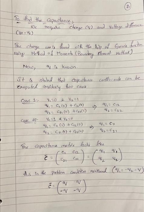 Solved I want to calculate the net capacitance using my | Chegg.com