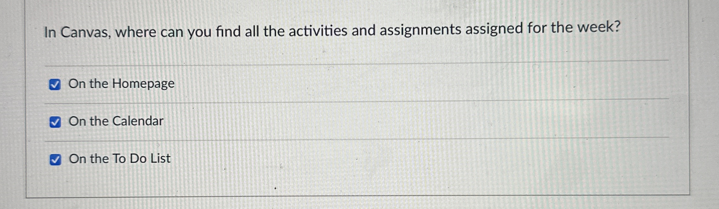 Solved In Canvas, where can you find all the activities and | Chegg.com