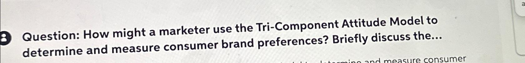 Solved 8 ﻿Question: How might a marketer use the | Chegg.com