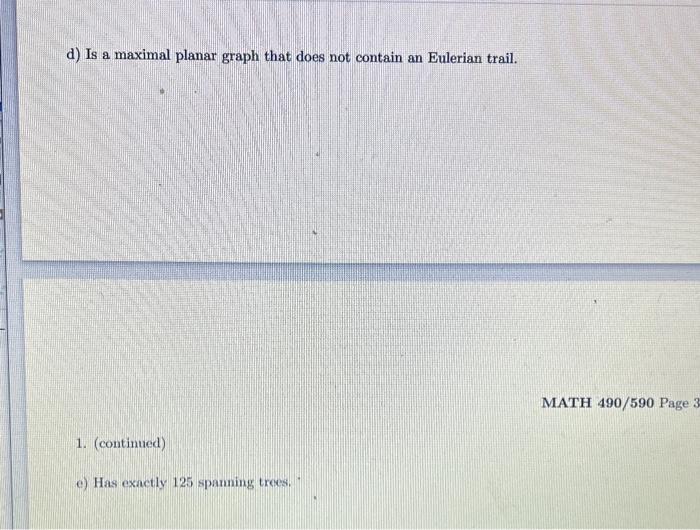 Solved 1. [14 pts] For each of the following questions, if | Chegg.com