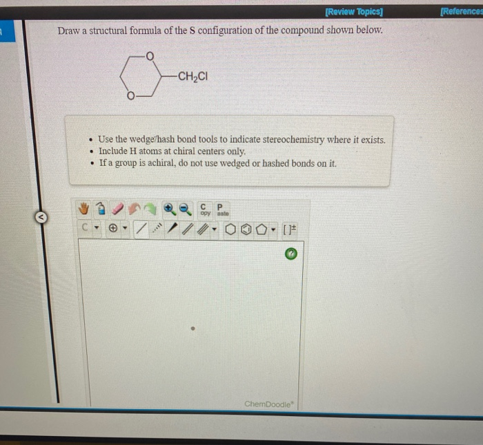 Solved [Review Topics] Draw a structural formula of the R | Chegg.com