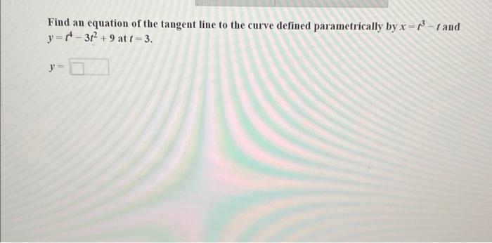 Solved Find an equation of the tangent line to the curve | Chegg.com