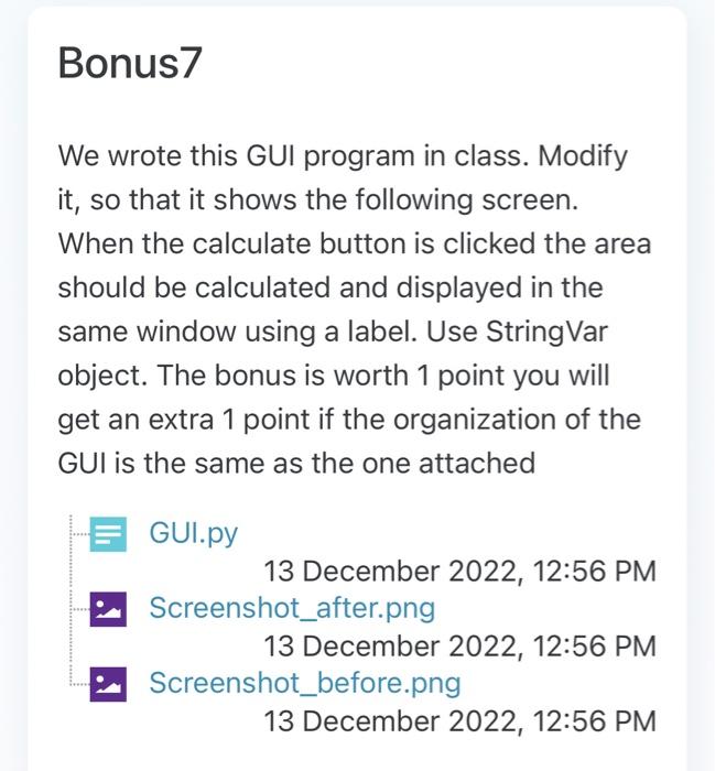 Solved We wrote this GUI program in class. Modify it, so | Chegg.com