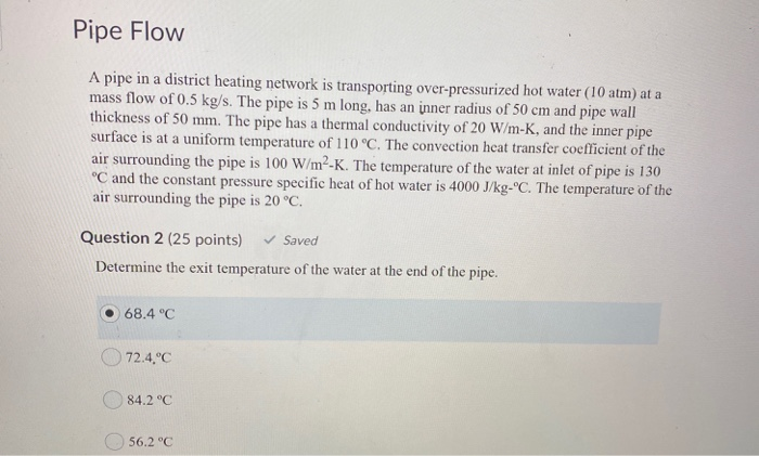 Solved Question 3 (25 points) Consider the same piping | Chegg.com