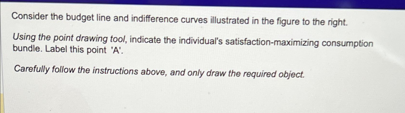 Solved Consider the budget line and indifference curves | Chegg.com