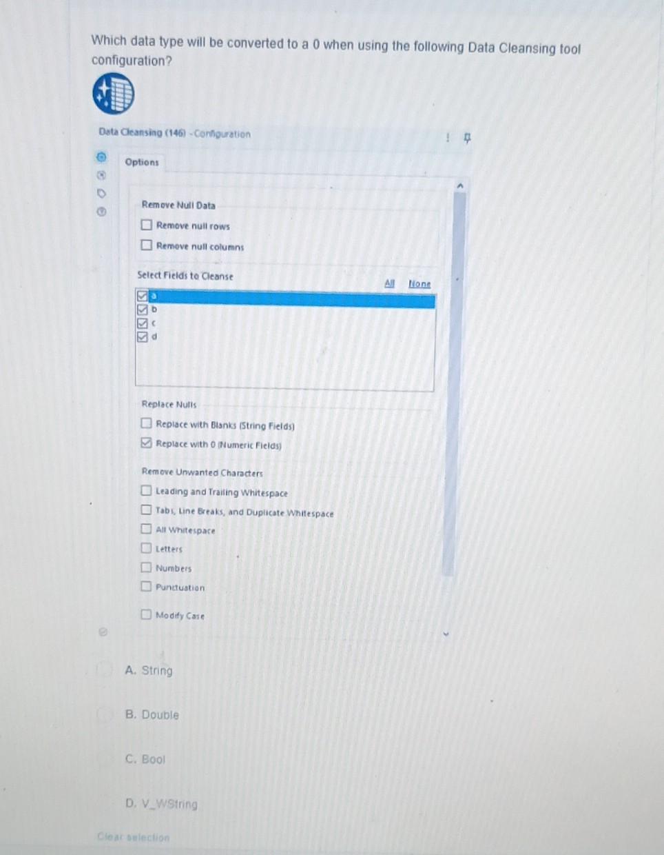 Solved Which data type will be converted to a 0 when using | Chegg.com