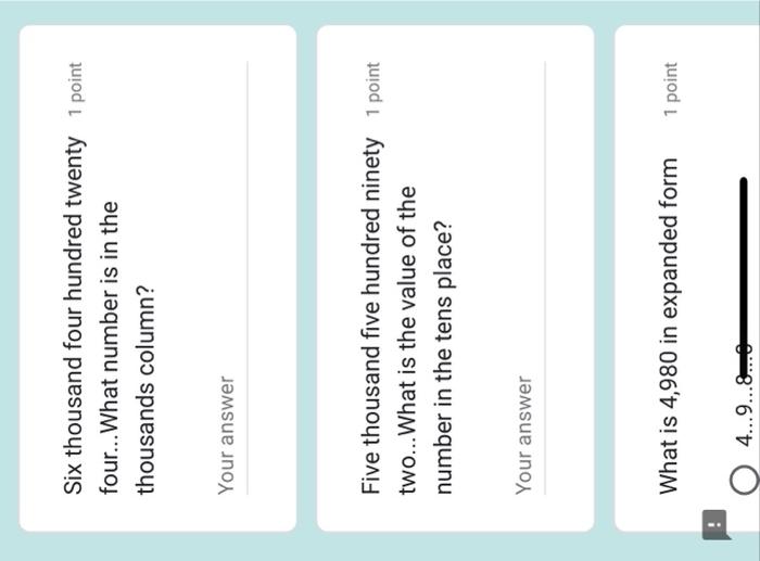 Solved Six thousand four hundred twenty 1 point four...What | Chegg.com