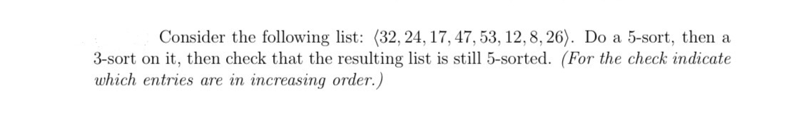 Solved Consider the following list: | Chegg.com