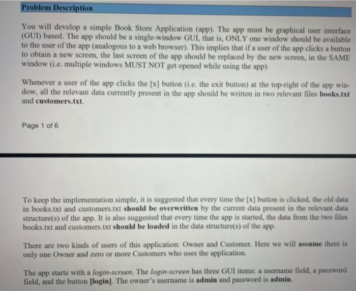 Solved Analyze , design and implement a bookstore | Chegg.com