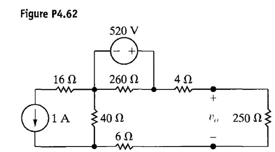 Solved PSPICE 4.62 a) Use source transformations to find v, | Chegg.com