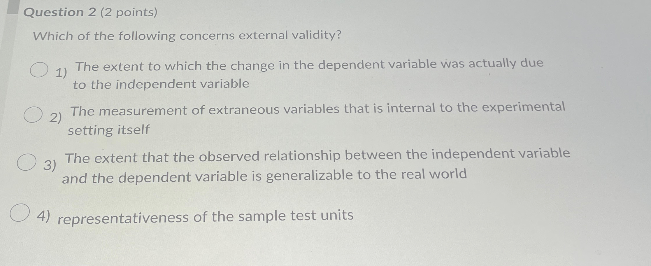 Solved Question 2 (2 ﻿points)Which of the following concerns | Chegg.com