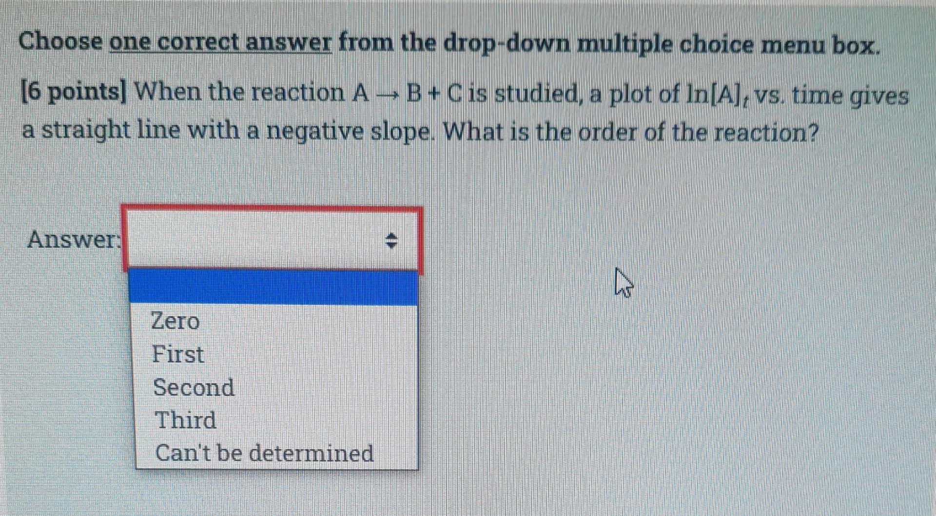 Solved Choose one correct answer from the drop-down multiple | Chegg.com