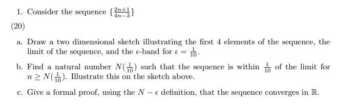 Solved 1. Consider the sequence (2n+1 ) (20) a. Draw a two | Chegg.com
