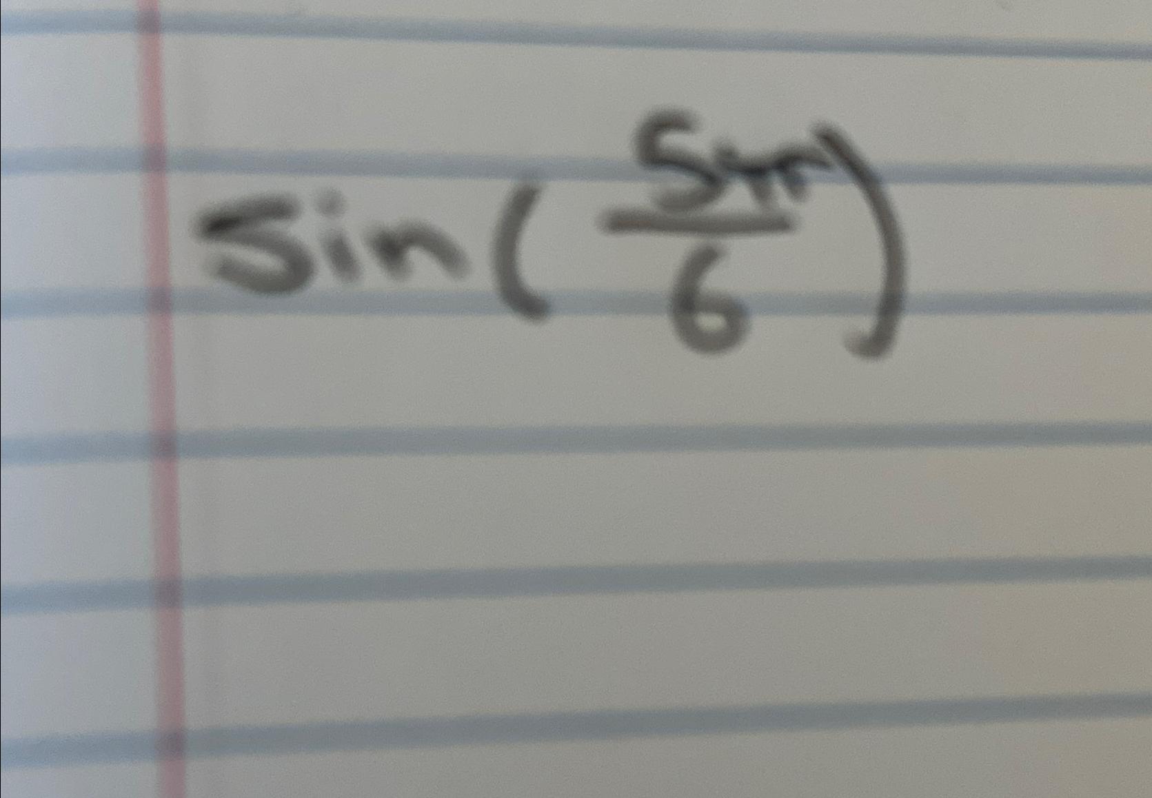 Solved sin(5π6) | Chegg.com