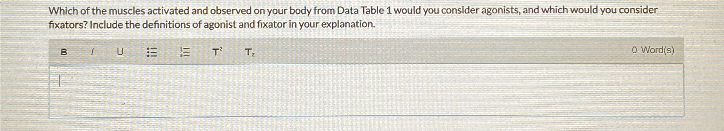 Solved Which of the muscles activated and observed on your | Chegg.com