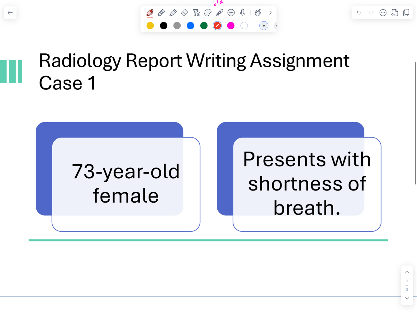 Solved Radiology Report Writing Assignment Case | Chegg.com