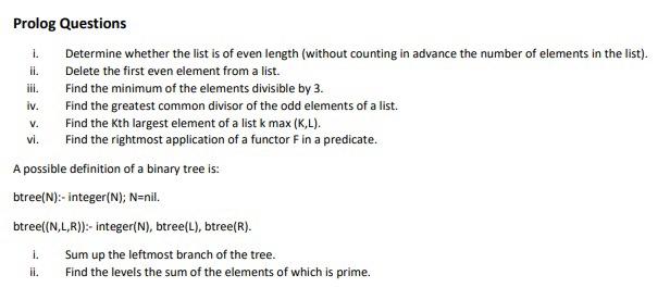 Solved Prolog Questions 1. Determine whether the list is of | Chegg.com