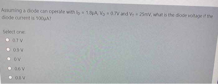 Solved Assuming a diode can operate with lo = 1.84A, Vo = | Chegg.com