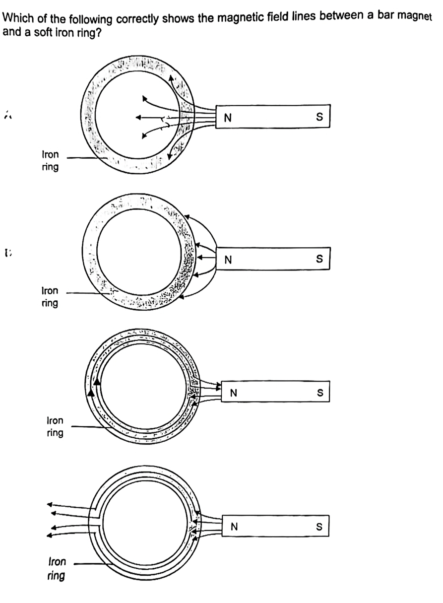 Solved Which of the following correctly shows the magnetic | Chegg.com