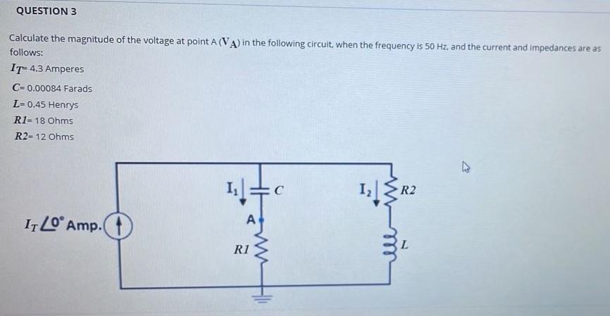 Solved Calculate the value of Vx in the following circuit, | Chegg.com