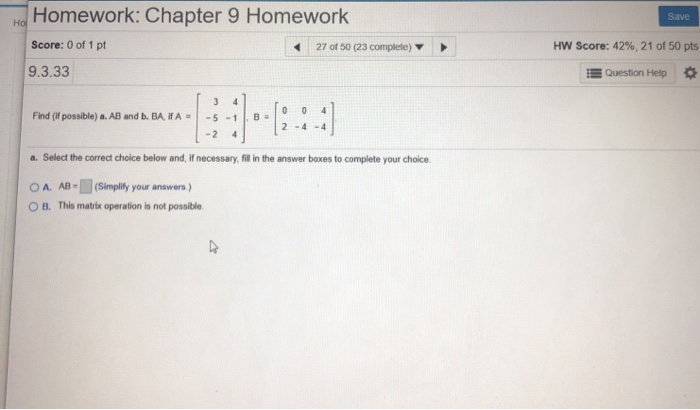 Solved Homework: Chapter 9 Homework Save 27 of 50 (23 | Chegg.com