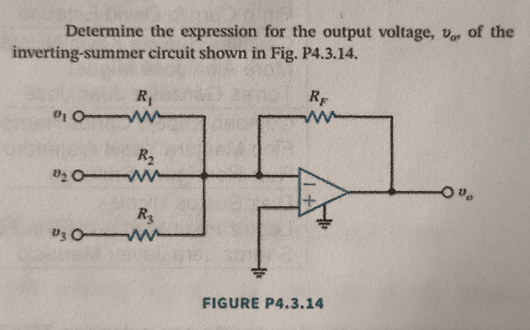 Solved Cómo resolver Determine the expression for the output | Chegg.com