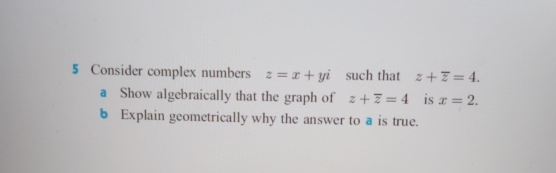 Solved 5 ﻿Consider complex numbers z=x+yi ﻿such that | Chegg.com