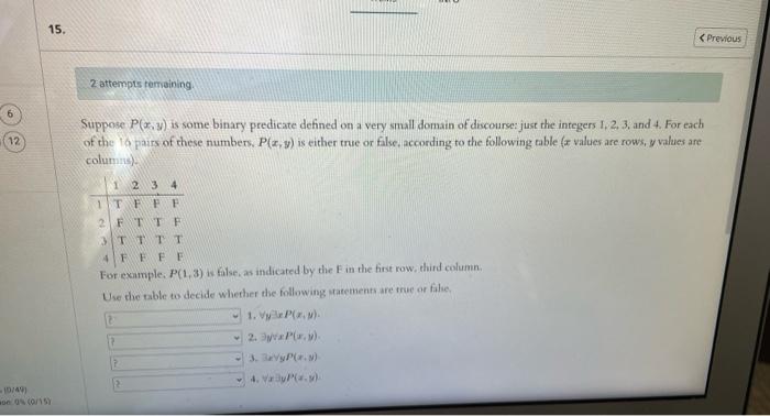 Solved Suppose P(x,y) is some binary predicate defined on a | Chegg.com