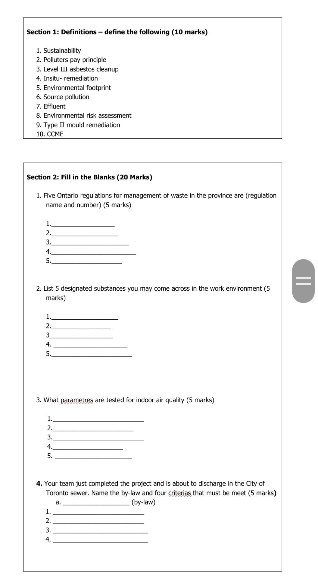 Solved Section 1: Definitions - define the following (10 | Chegg.com Solved Section 1: Definitions - define the following (10 | Chegg.com