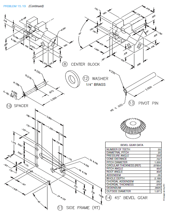Working drawing (in.) Assembly Name: Landing Gear Retra... | Chegg.com