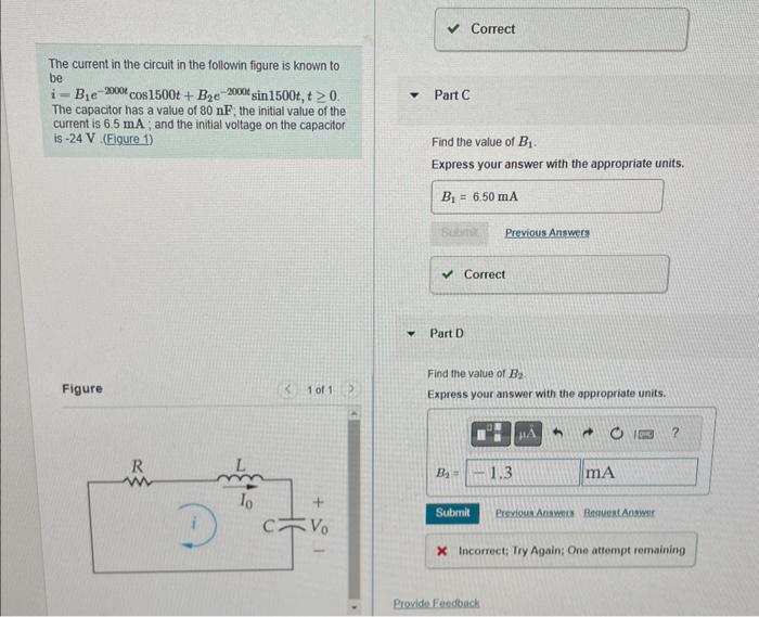 Solved Express your answer with the appropriate units. The | Chegg.com